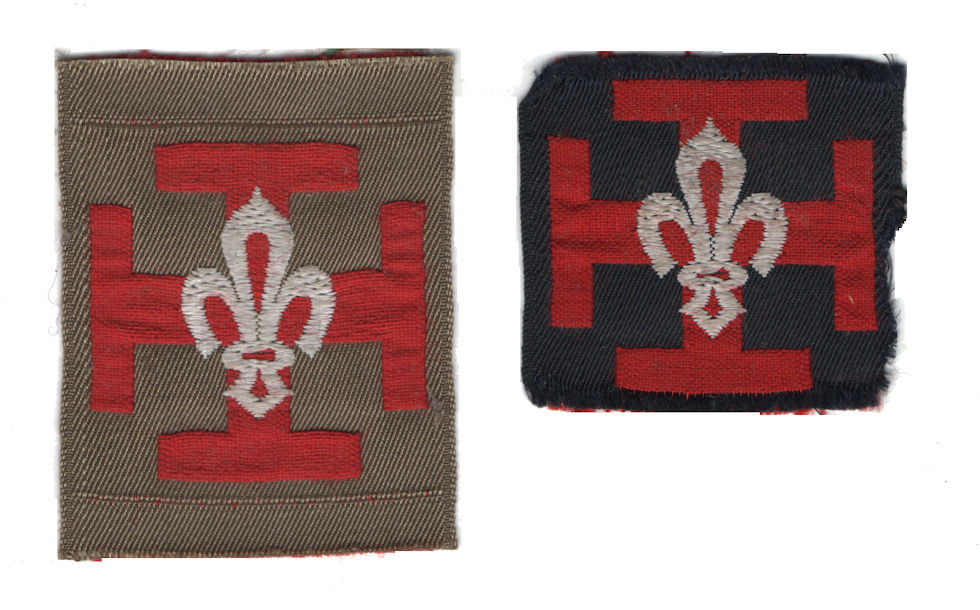 Deux insignes de promesse tissu - France - Scouts de France – Aux Bons ...